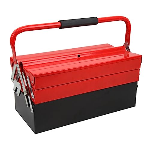 Large Metal Tool Box Heavy Duty Cantilever Tool Box 3 Tier Portable ...